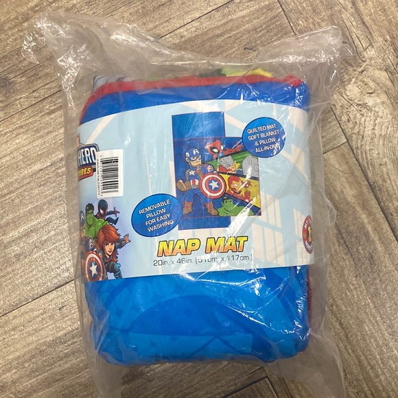 Other | Childs Marvel Superheros Nap Mat With Pillow Included | Poshmark